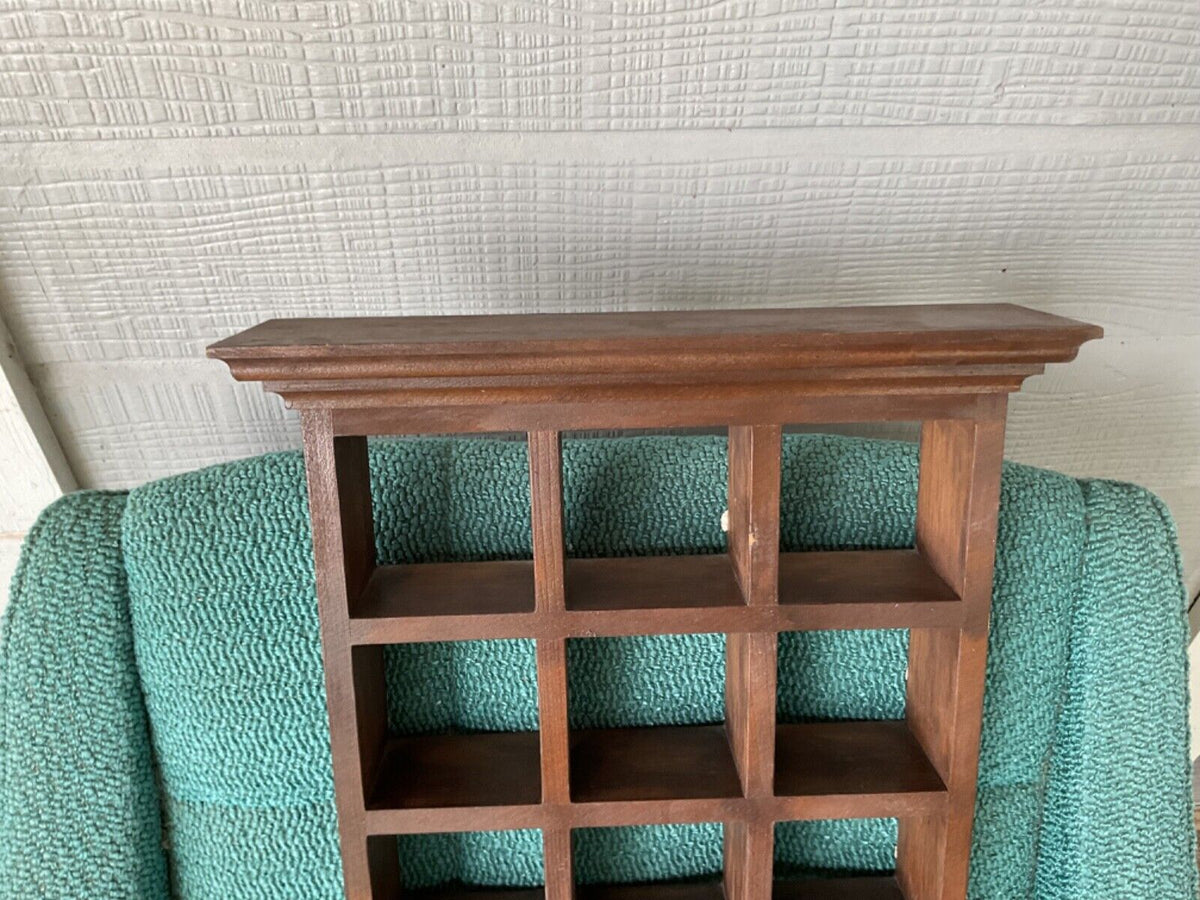 Vtg Storage Organizer Cube cubby Display Shelf +2 Drawer spice cabinet